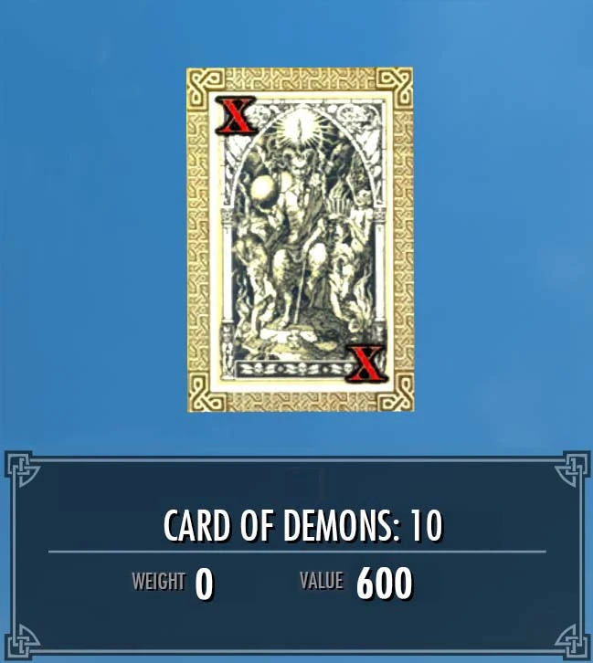 Card of Demons: 10 | Legacy of the Dragonborn | Fandom