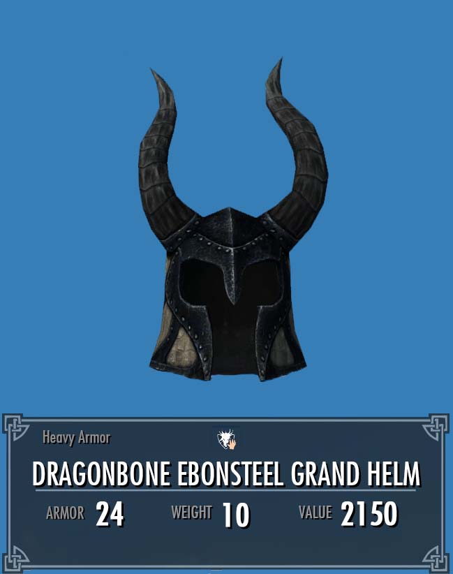 Dragonbone Ebonsteel Grand Helm Legacy Of The Dragonborn Fandom