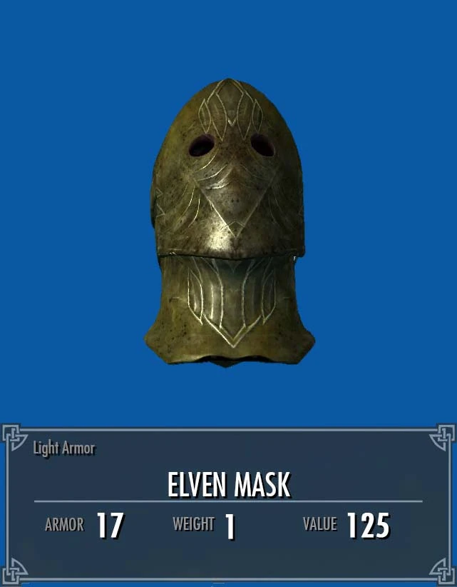 Elven Mask | Legacy of the Dragonborn | Fandom