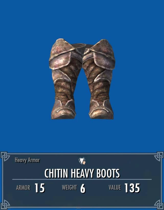 Chitin Heavy Boots | Legacy of the Dragonborn | Fandom