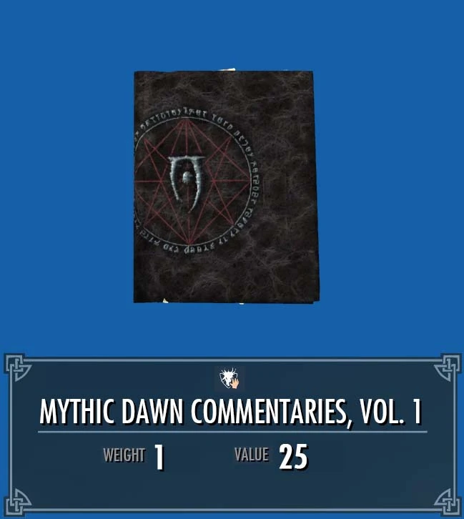 Mythic Dawn Commentaries, Vol. 1 | Legacy of the Dragonborn | Fandom