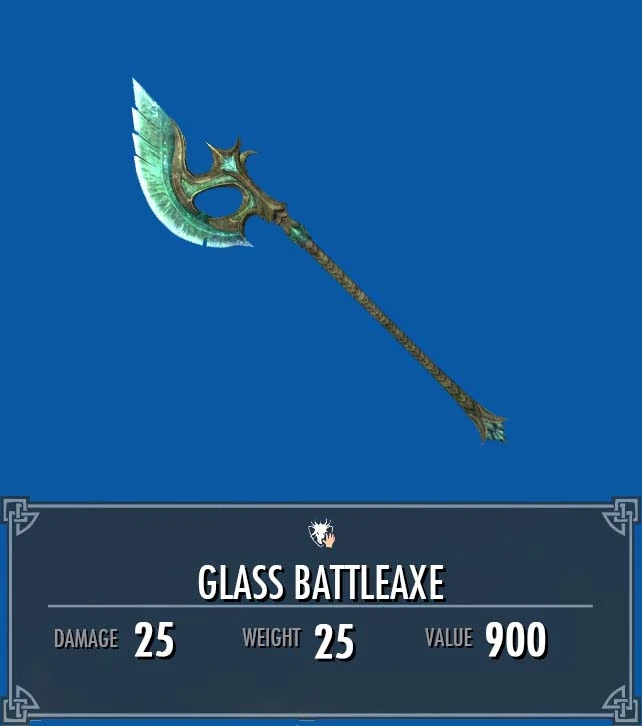 Glass Battleaxe | Legacy of the Dragonborn | Fandom