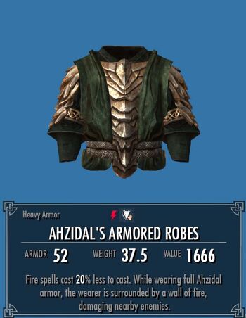 Ahzidal's Armored Robes | Legacy of the Dragonborn | Fandom