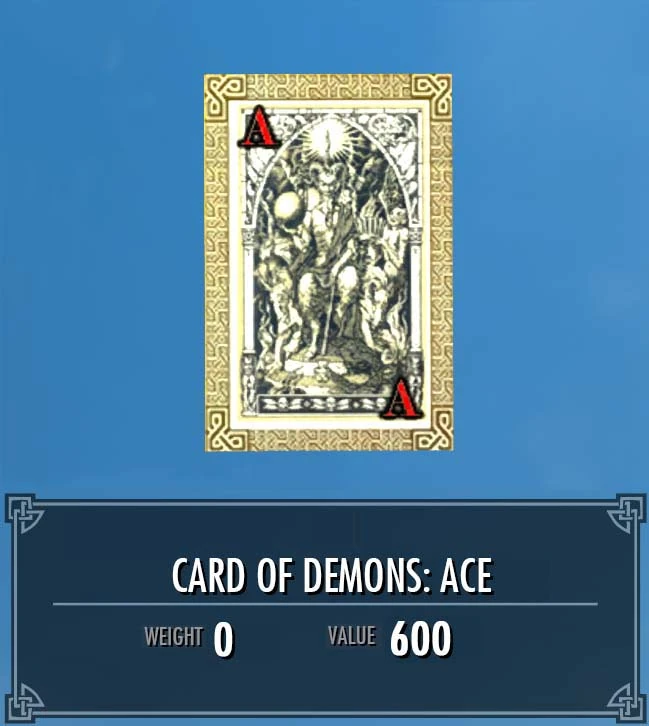 Card of Demons: Ace | Legacy of the Dragonborn | Fandom
