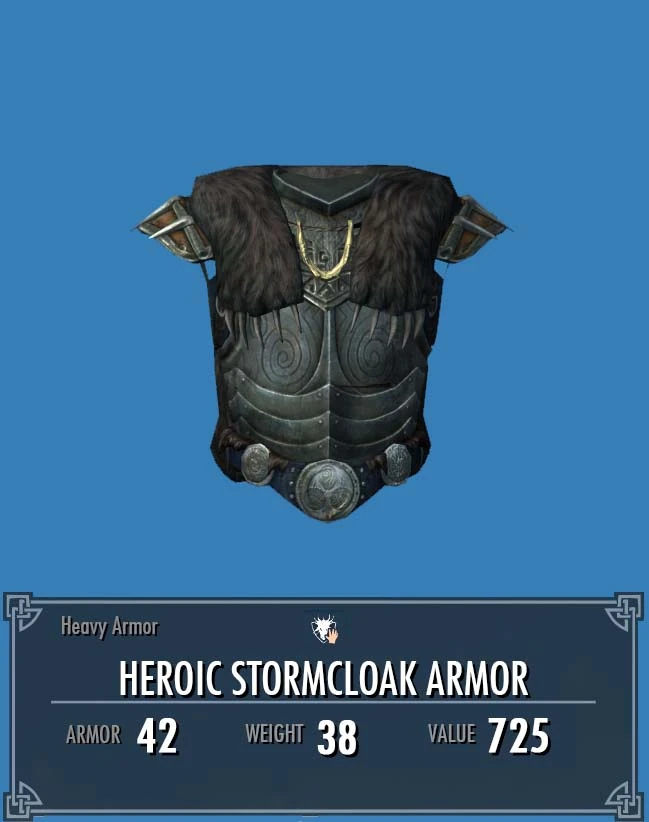 Heroic Stormcloak Armor | Legacy of the Dragonborn | Fandom