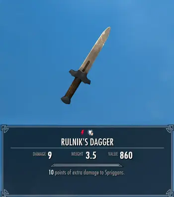 Rulnik's Dagger | Legacy of the Dragonborn | Fandom