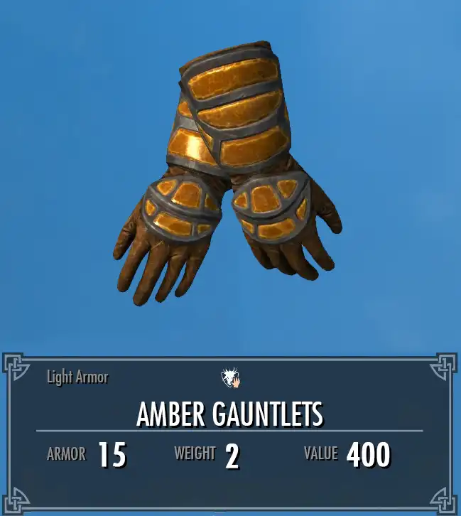 Amber Gauntlets | Legacy of the Dragonborn | Fandom