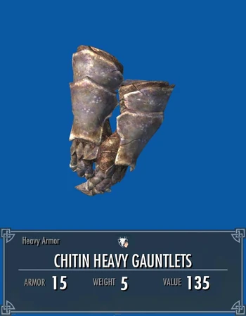 Chitin Heavy Gauntlets | Legacy of the Dragonborn | Fandom