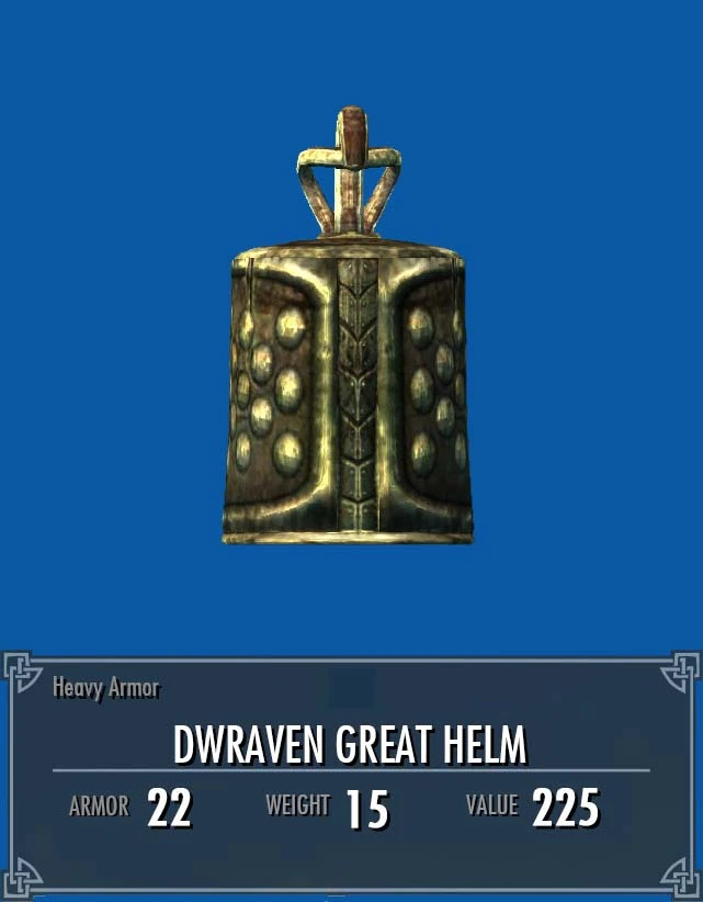 Dwarven Great Helm | Legacy of the Dragonborn | Fandom