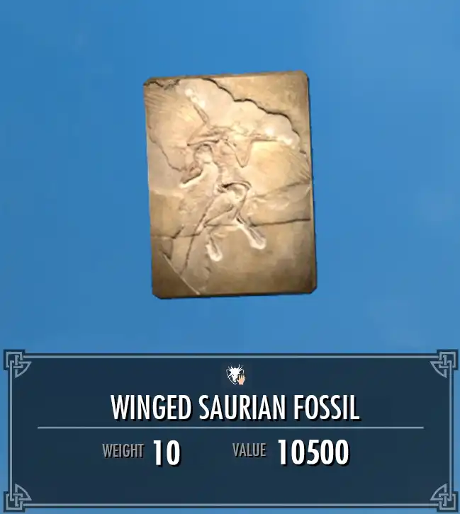 Winged Saurian Fossil Legacy Of The Dragonborn Fandom