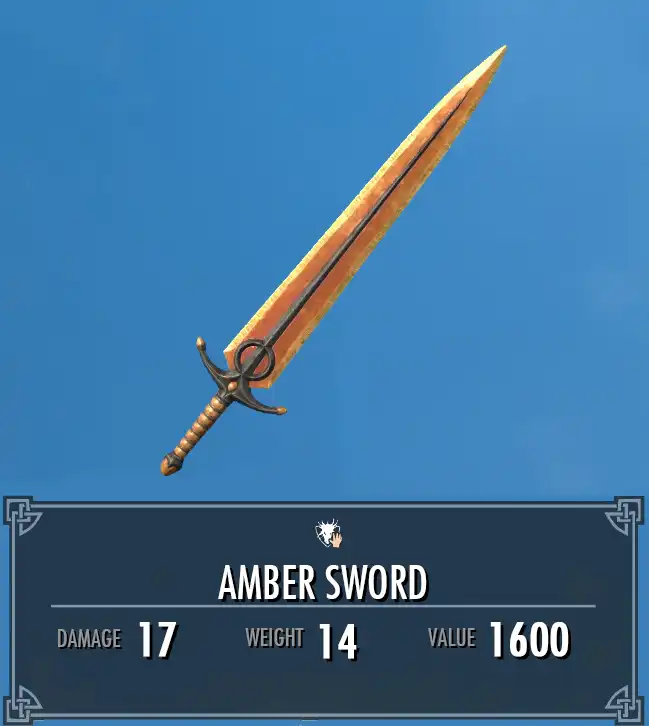Amber Sword | Legacy of the Dragonborn | Fandom