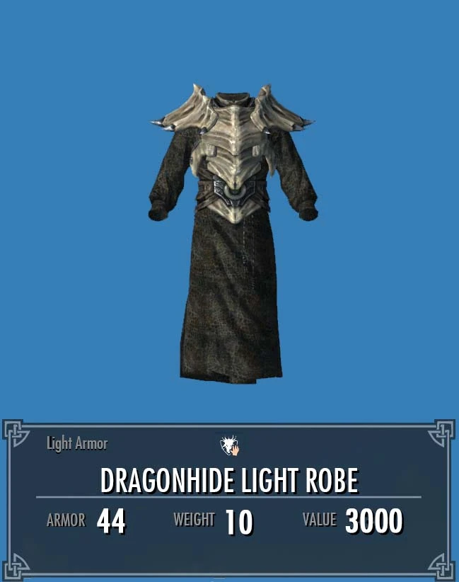 Dragonhide Light Robe | Legacy of the Dragonborn | Fandom