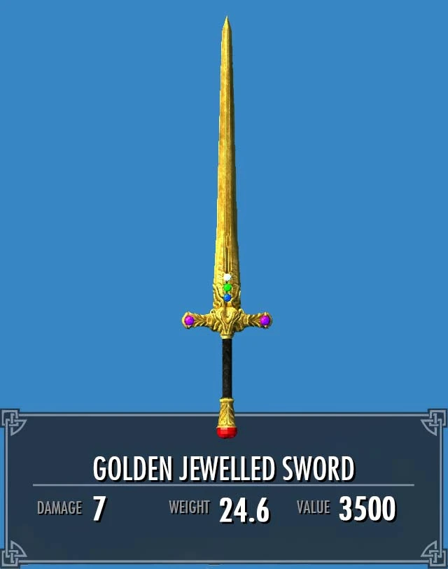 Golden Jewelled Sword | Legacy of the Dragonborn | Fandom