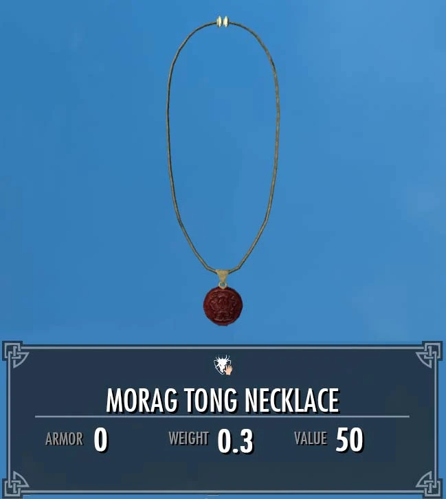 Morag Tong Necklace | Legacy of the Dragonborn | Fandom