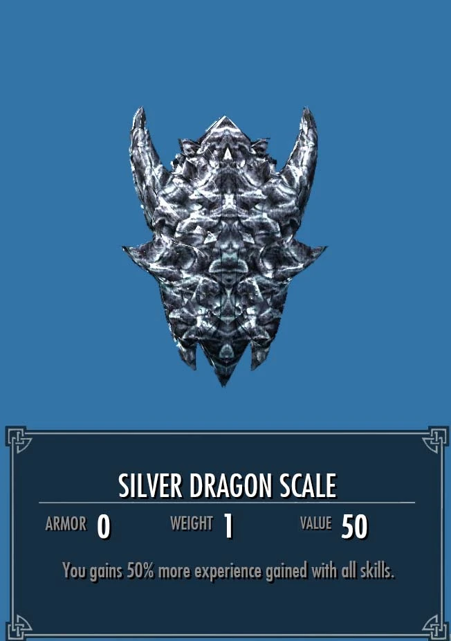 Silver Dragon Scale | Legacy of the Dragonborn | Fandom
