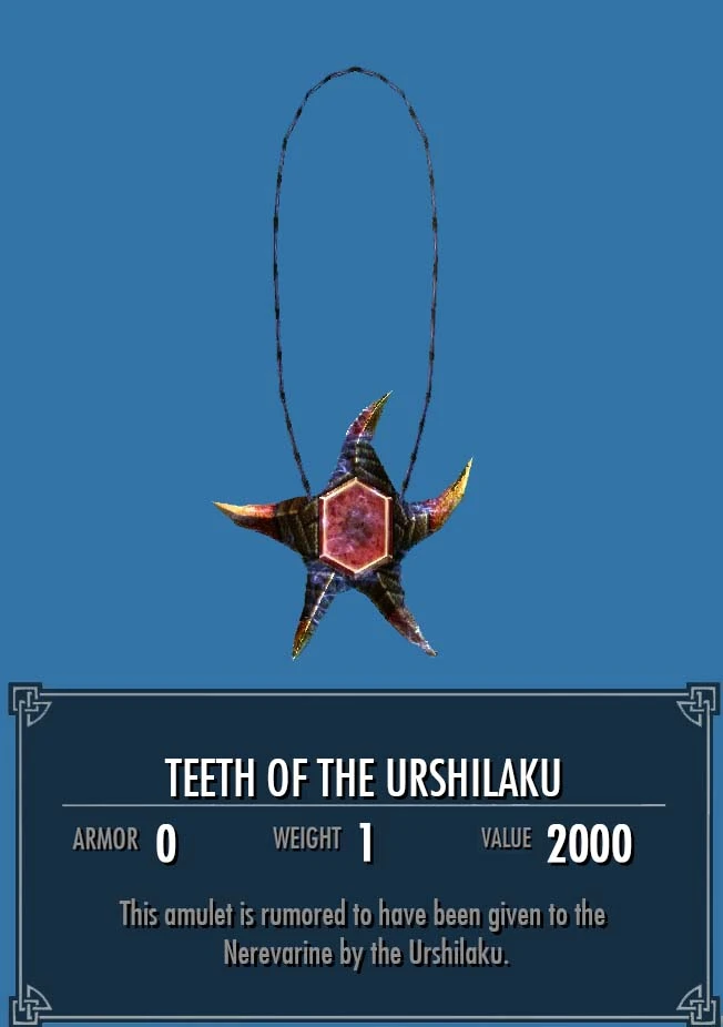 Teeth of the Urshilaku | Legacy of the Dragonborn | Fandom