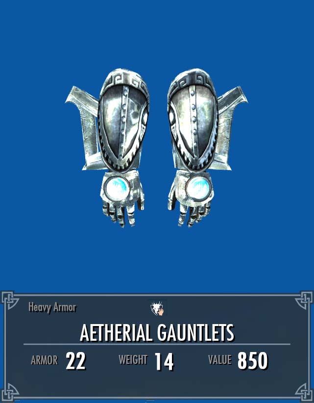 Aetherial Gauntlets Aetherium Armor Legacy Of The Dragonborn Fandom