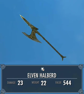 Elven Halberd | Legacy of the Dragonborn | Fandom