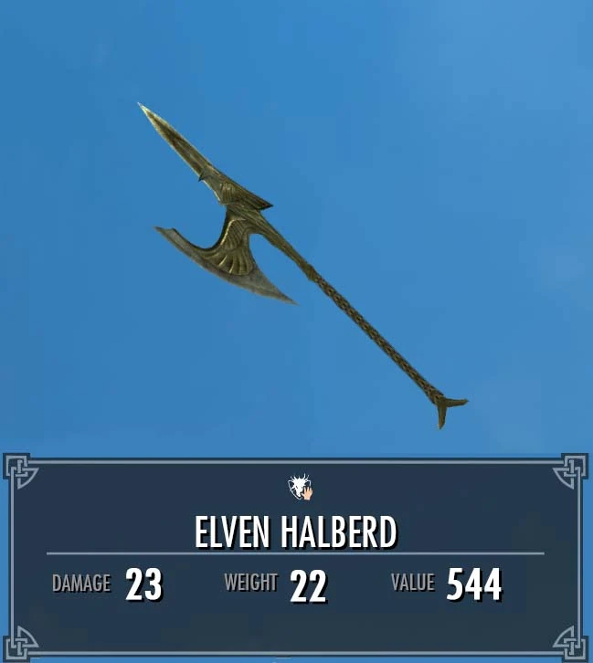Elven Halberd | Legacy of the Dragonborn | Fandom