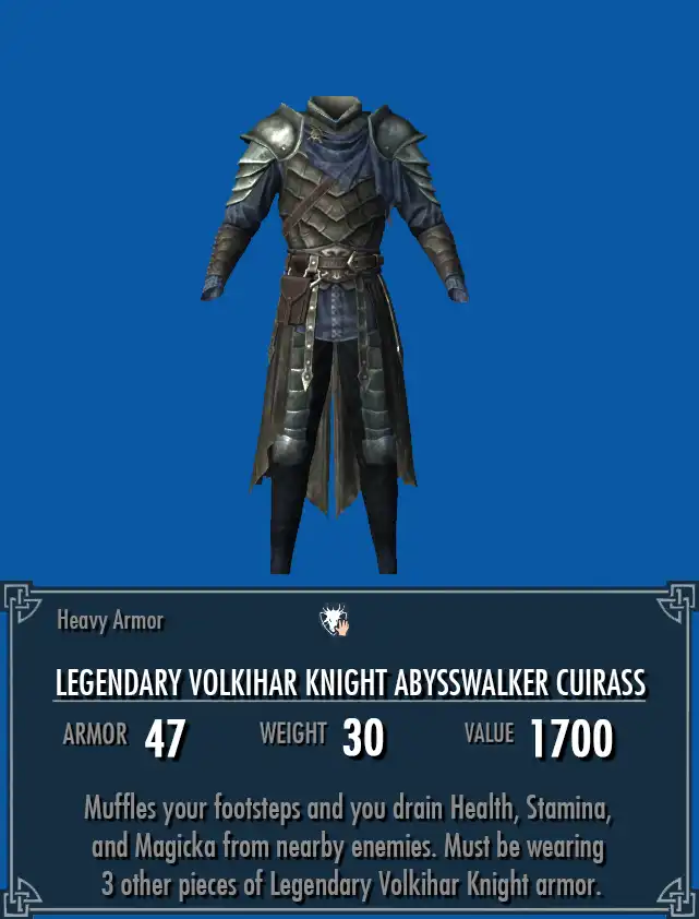 Legendary Volkihar Knight Abysswalker Cuirass | Legacy of the ...