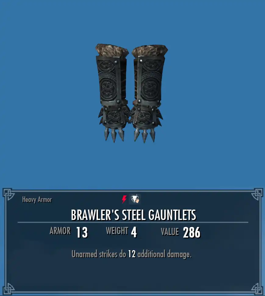 Brawler's Steel Gauntlets | Legacy of the Dragonborn | Fandom