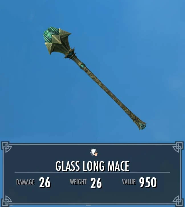 Glass Long Mace | Legacy of the Dragonborn | Fandom