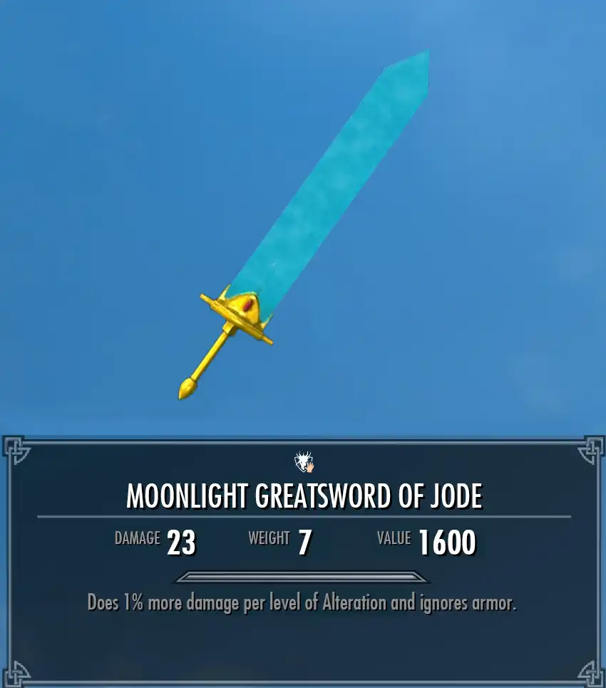 Moonlight Greatsword of Jode | Legacy of the Dragonborn | Fandom