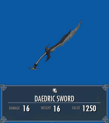 Daedric Sword | Legacy of the Dragonborn | Fandom