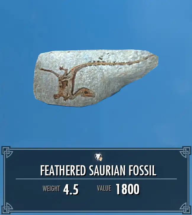 Feathered Saurian Fossil Legacy Of The Dragonborn Fandom