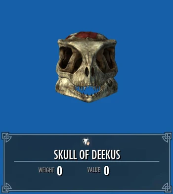 Skull of Deekus | Legacy of the Dragonborn | Fandom