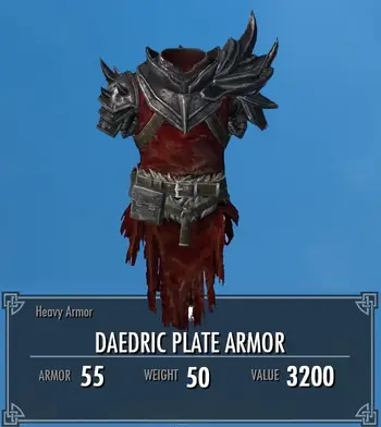 Daedric Plate Armor | Legacy of the Dragonborn | Fandom