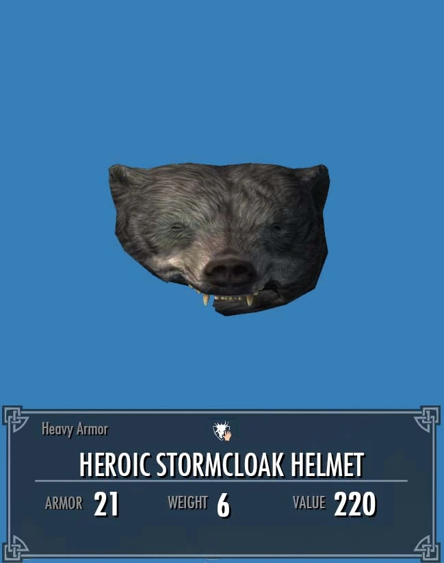 Heroic Stormcloak Helmet | Legacy of the Dragonborn | Fandom