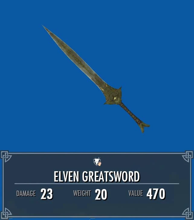 Elven Longsword Skyrim