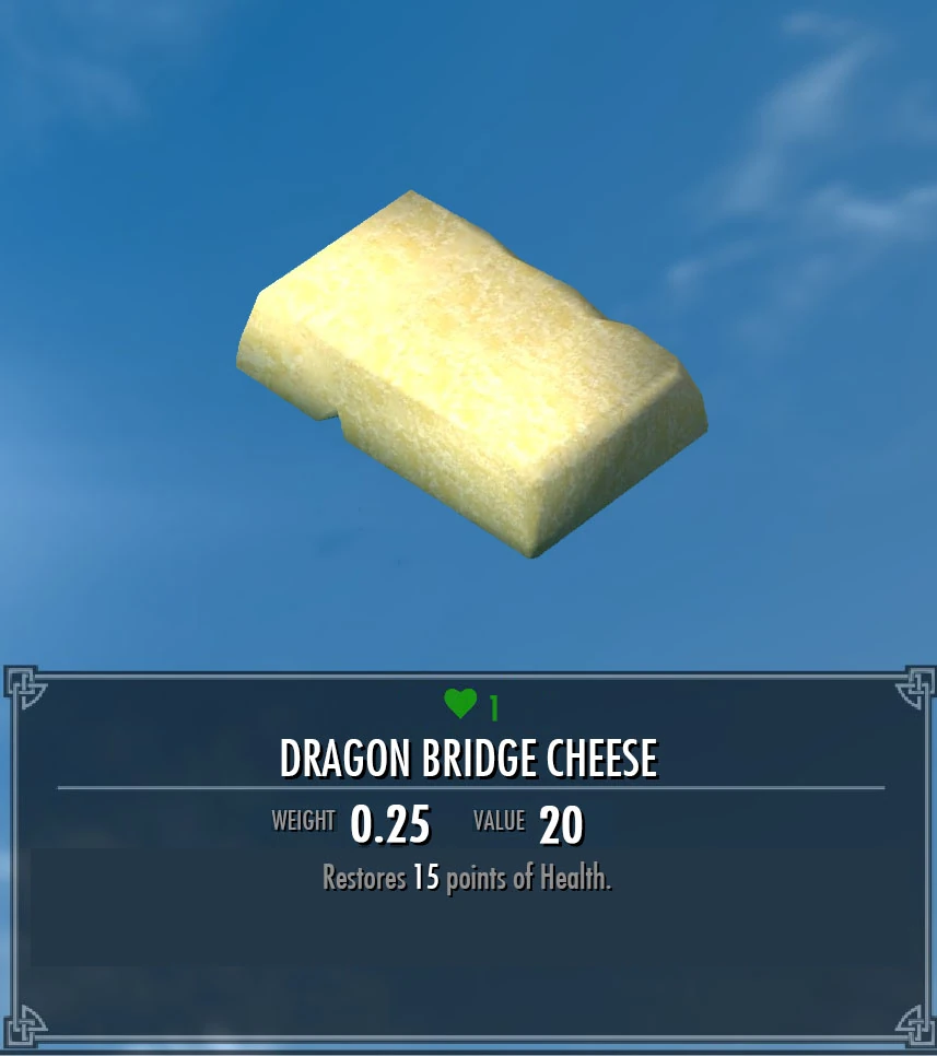 Dragon Bridge Cheese | Legacy of the Dragonborn | Fandom