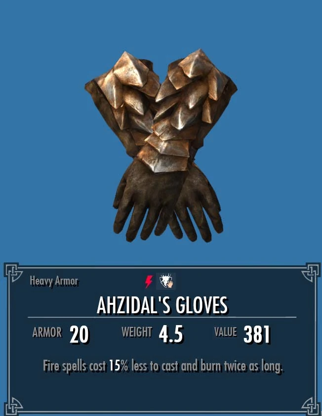 Ahzidal's Gloves | Legacy of the Dragonborn | Fandom
