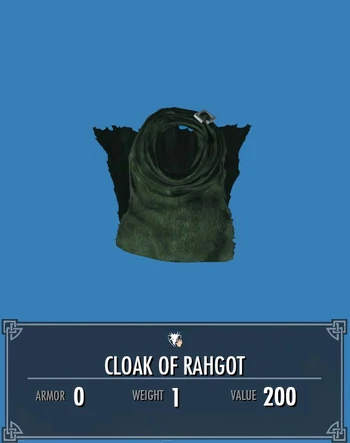 Cloak of Rahgot | Legacy of the Dragonborn | Fandom