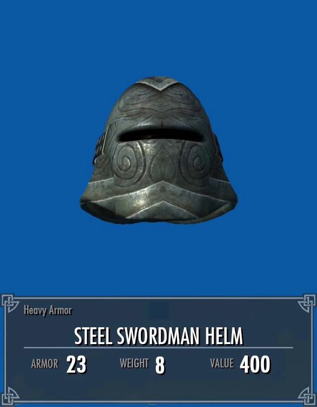 Steel Swordman Helm | Legacy of the Dragonborn | Fandom