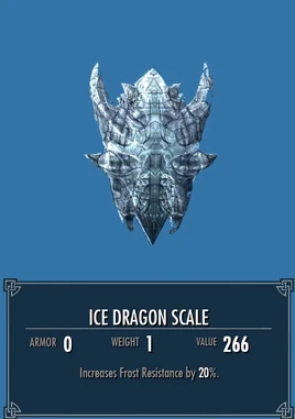 Ice Dragon Scale | Legacy of the Dragonborn | Fandom