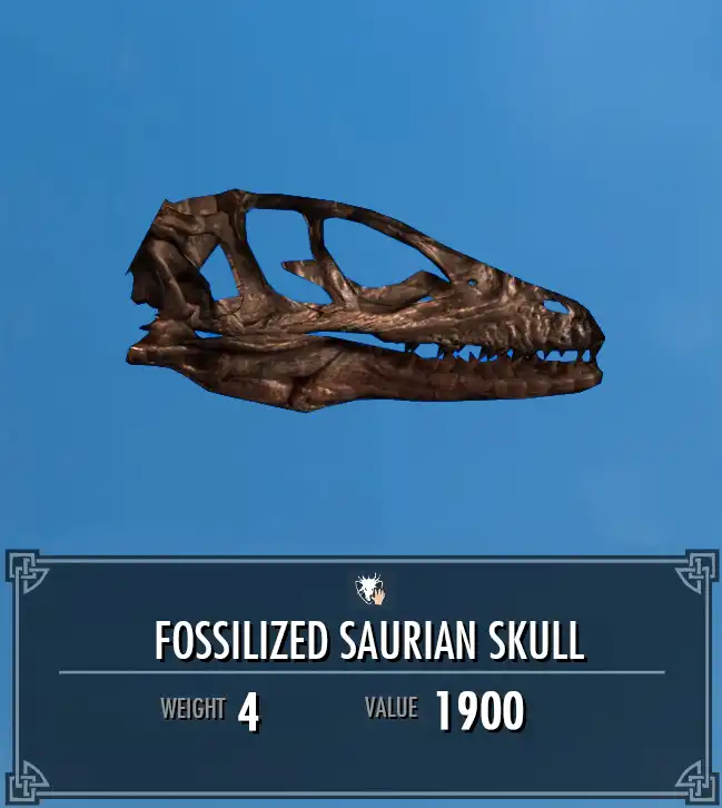 Fossilized Saurian Skull Legacy Of The Dragonborn Fandom
