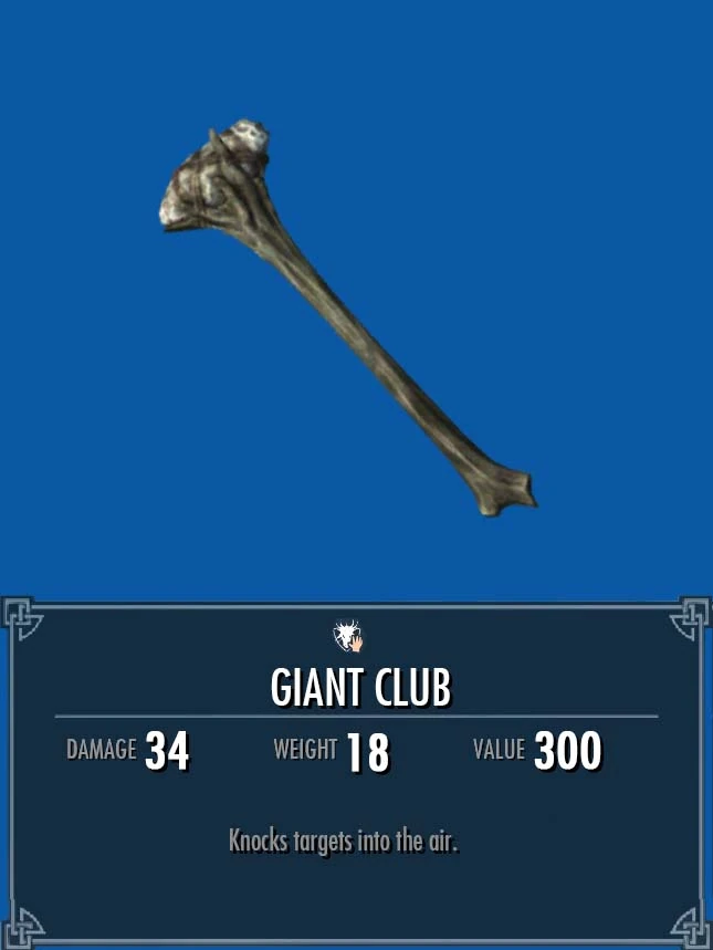 Giant Club | Legacy of the Dragonborn | Fandom