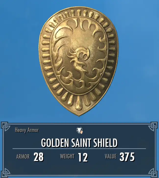 Golden Saint Shield | Legacy of the Dragonborn | Fandom