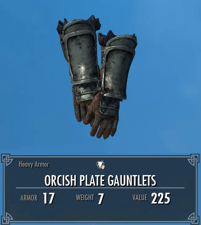 Orcish Plate Gauntlets | Legacy of the Dragonborn | Fandom