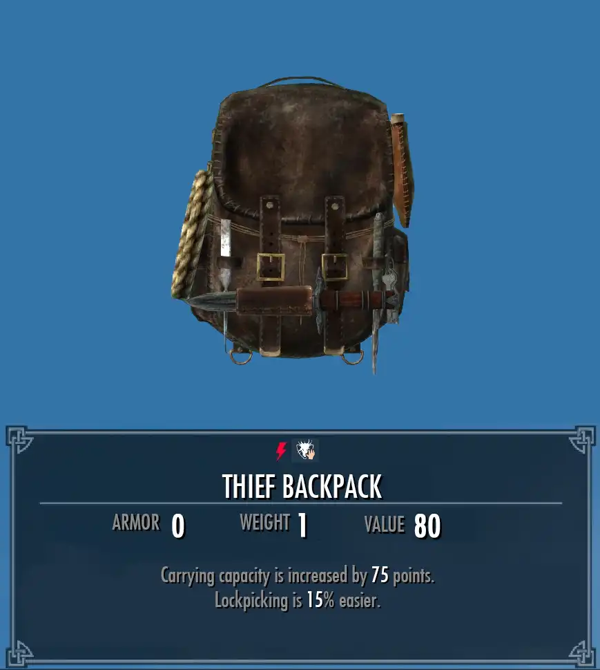 Thief Backpack | Legacy of the Dragonborn | Fandom