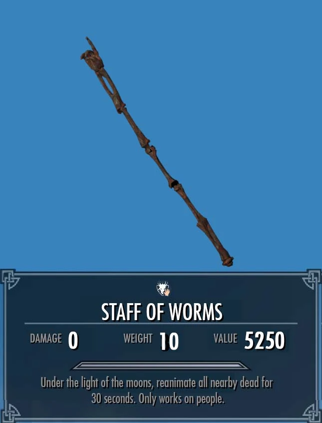 Staff of Worms (Immersive College of Winterhold) | Legacy of the ...
