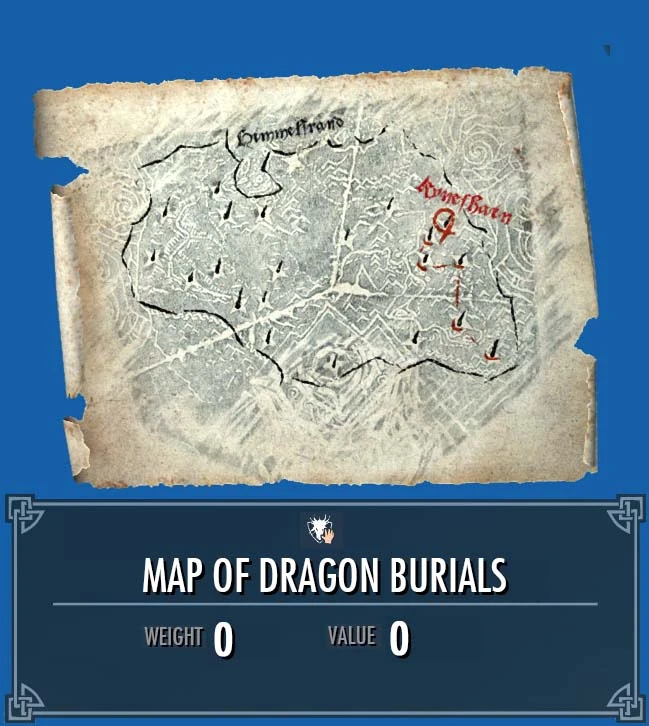 Map of Dragon Burials | Legacy of the Dragonborn | Fandom