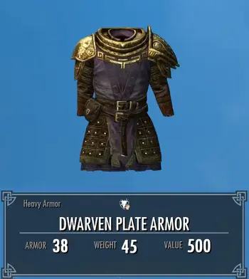 Dwarven Plate Armor | Legacy of the Dragonborn | Fandom