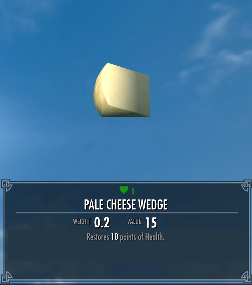 Pale Cheese Wedge | Legacy of the Dragonborn | Fandom