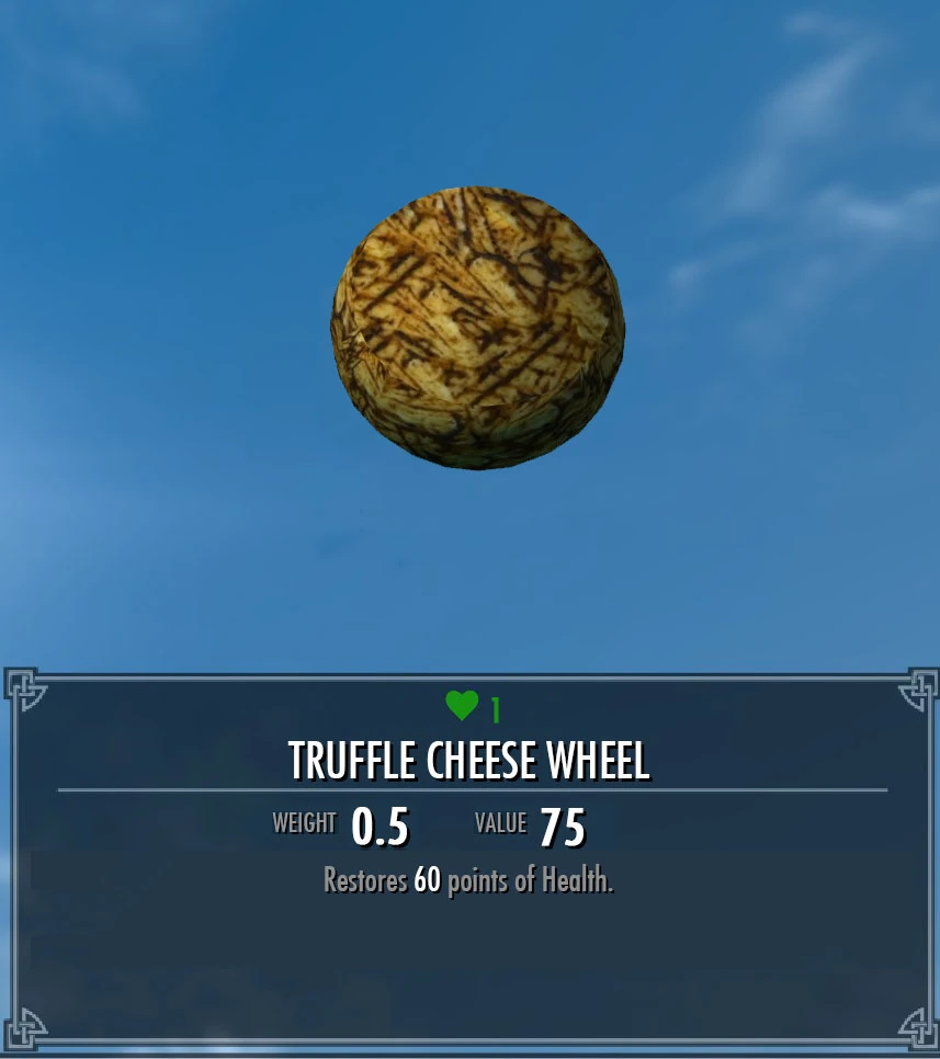 Truffle Cheese Wheel | Legacy of the Dragonborn | Fandom