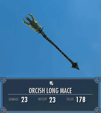 Orcish Long Mace | Legacy of the Dragonborn | Fandom