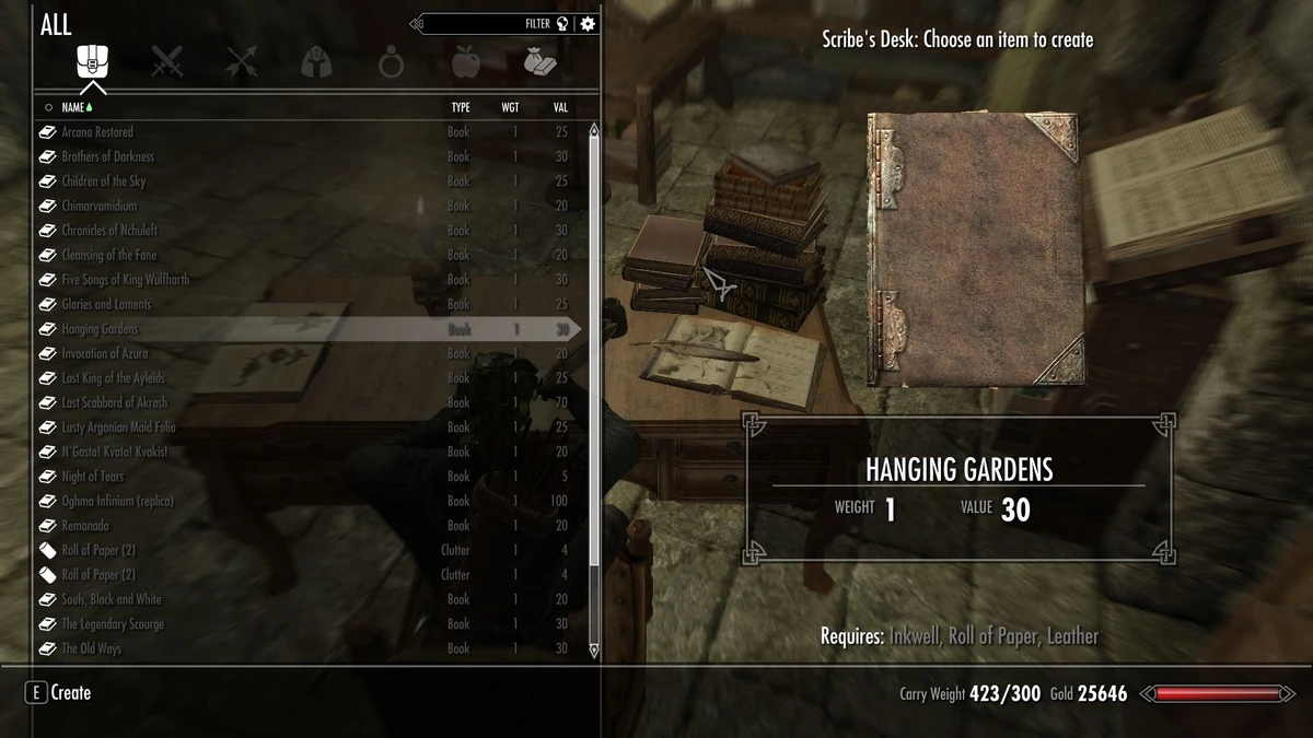 Scribe's Desk | Legacy of the Dragonborn | Fandom